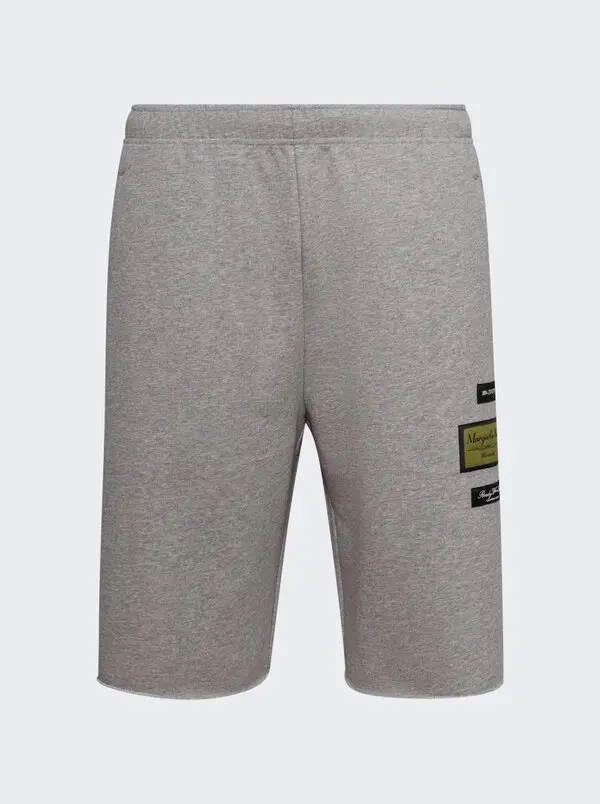 MAISON MARGIELA Logo Patch Relaxed Fit Shorts - Gray