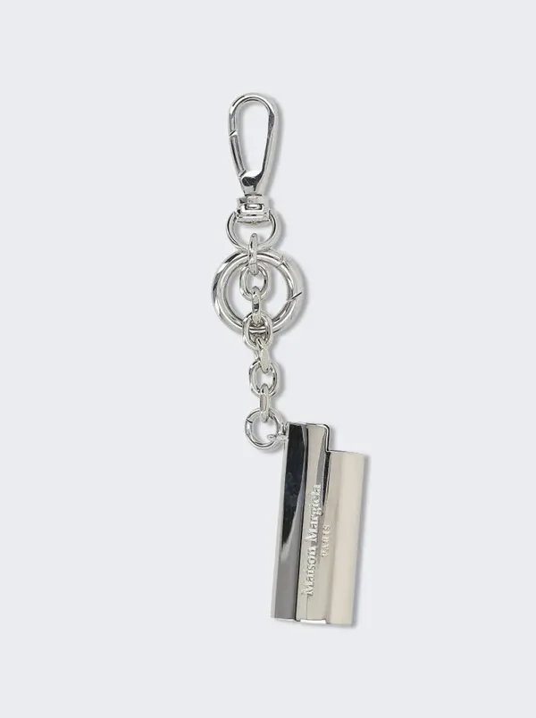 MAISON MARGIELA Keyring Lighter Case - Silver