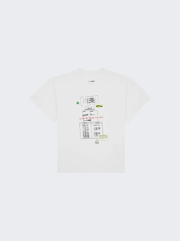 MAISON MARGIELA Library Stamp Tee Off - White