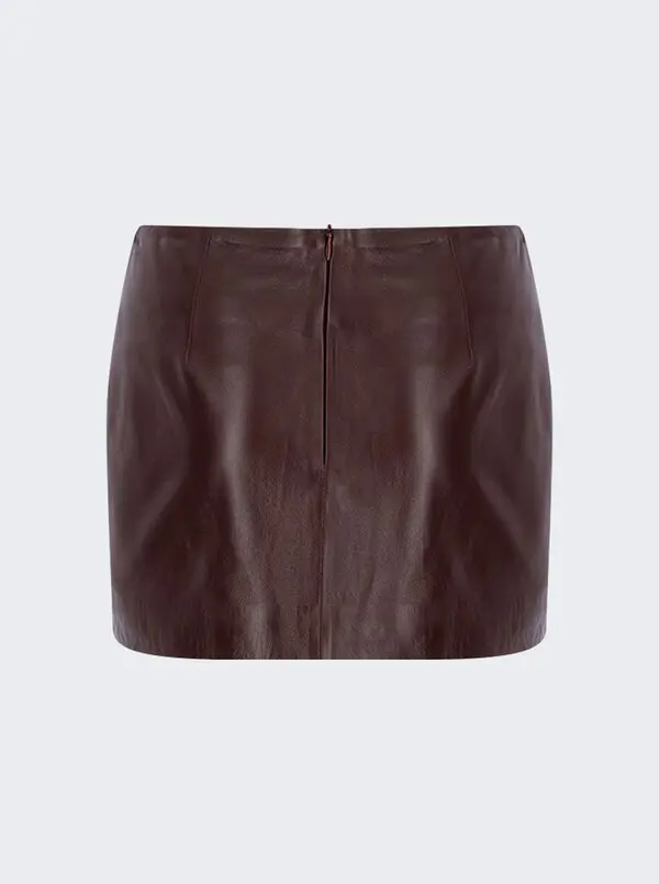 Zeynep Arçay 70's Mini Leather Skirt