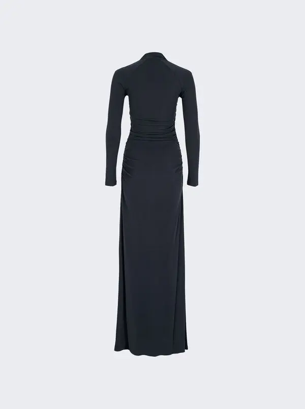 Zeynep Arçay Bow Neck Maxi Jersey Dress