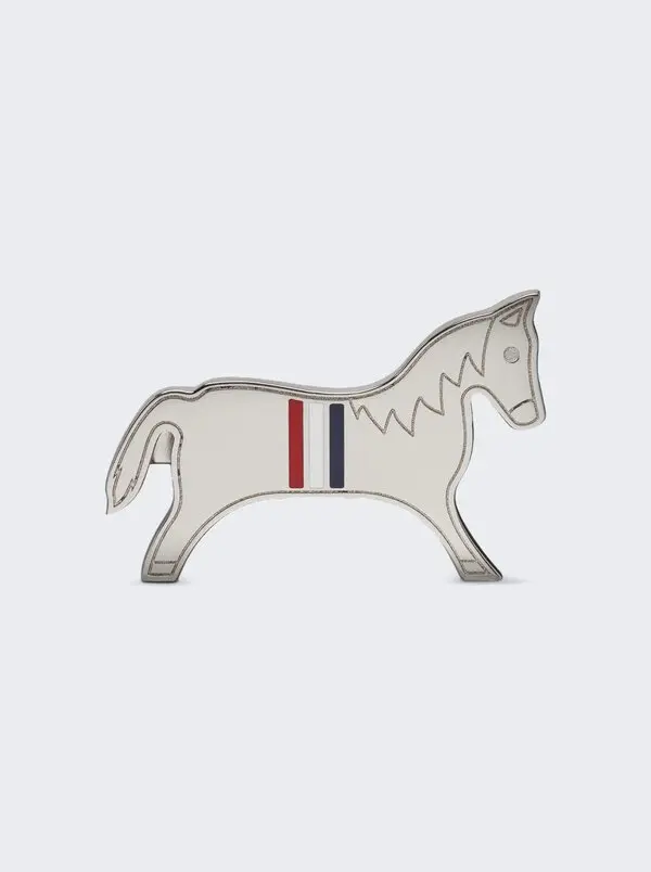 Thom Browne Lunar New Year Horse Tie Bar Sterling - Silver