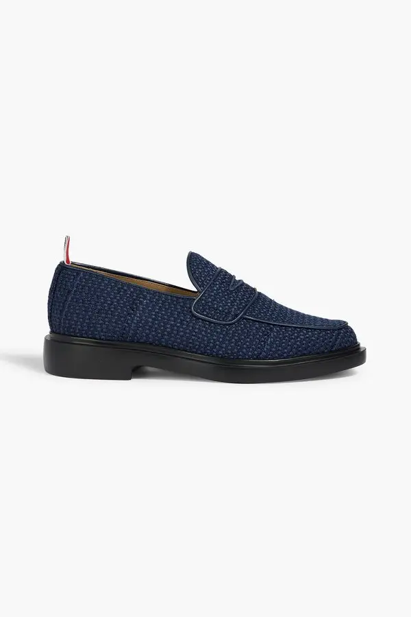 Thom Browne Tweed Penny Loafers