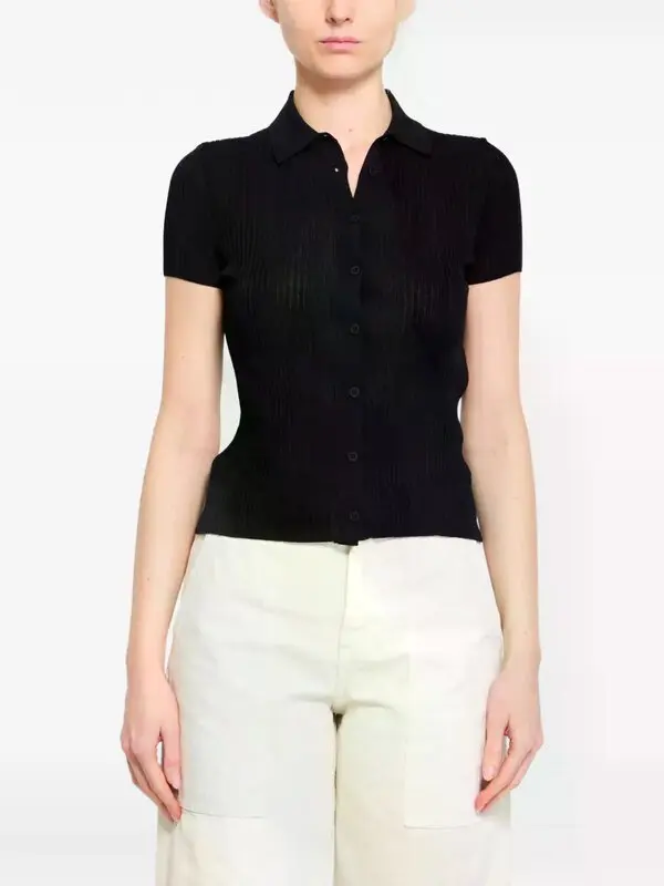 Balenciaga Embroidered Short-sleeves Shirt - Black