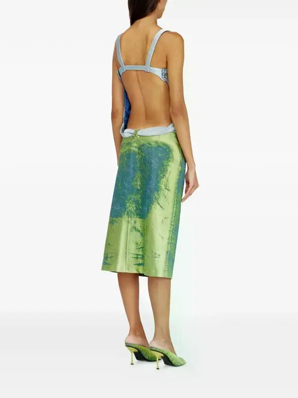 DIESEL® De-sanat-fsi Midi Dress - Green