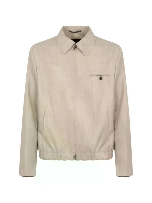 SLOWEAR Virgin Wool Jacket - Neutrals