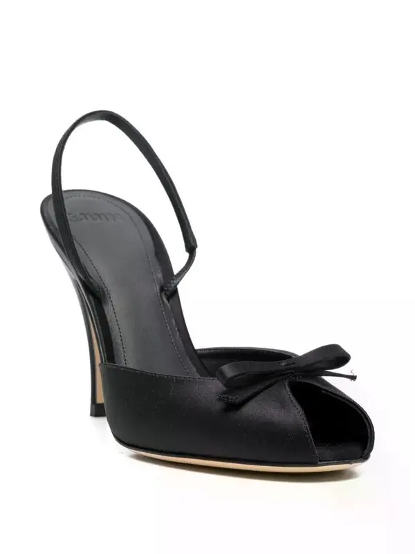3JUIN Bow-embellishment Slingback Sandals