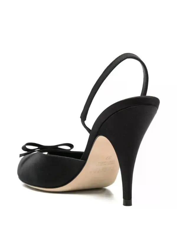 3JUIN Bow-embellishment Slingback Sandals