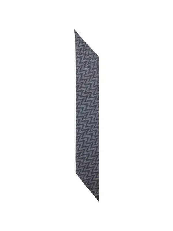 Giorgio Armani Zig Zag Scarf - Grey