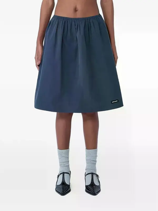 Miu Miu Elasticated Waistband Midi Skirt