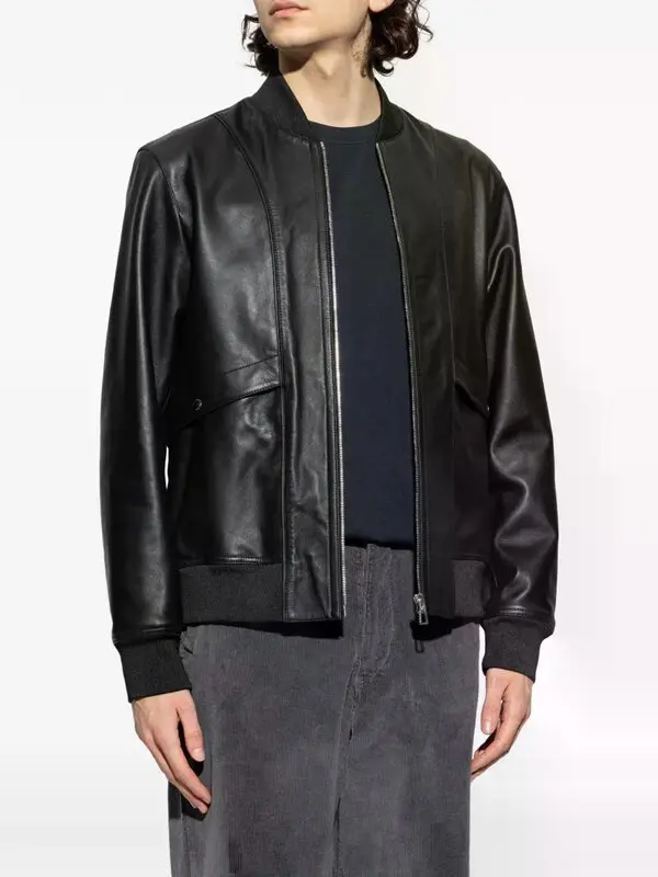 Paul Smith Zip-front Leather Jacket