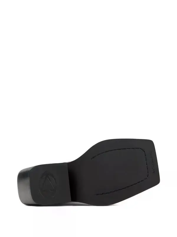Camper Embossed Square Toe Boots
