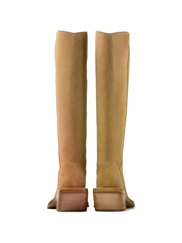 Camper Square Toe Suede Boots - Neutrals