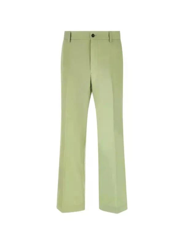 Prada Stretched Pleat Poplin Trousers