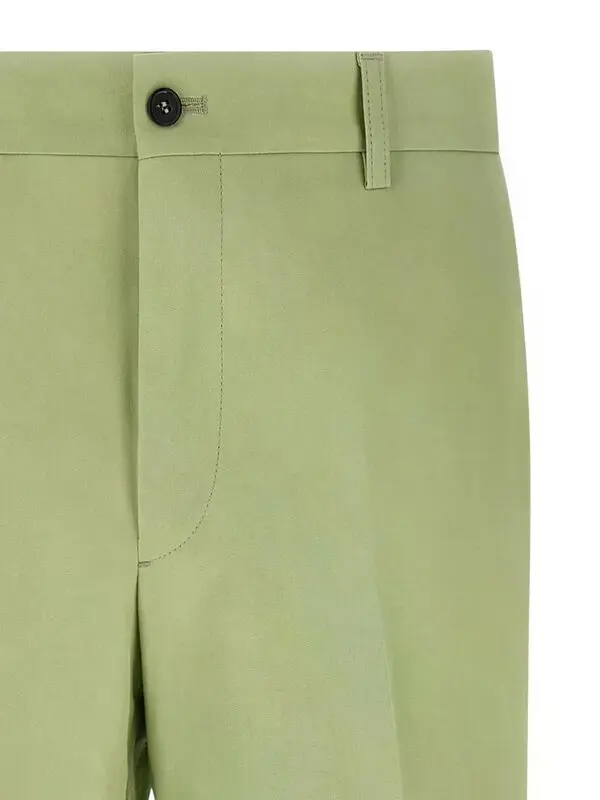 Prada Stretched Pleat Poplin Trousers