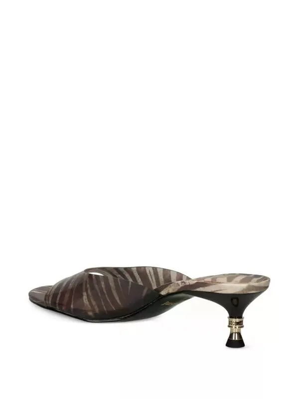 Just Cavalli Zebra-print Kitten Heel Sandals