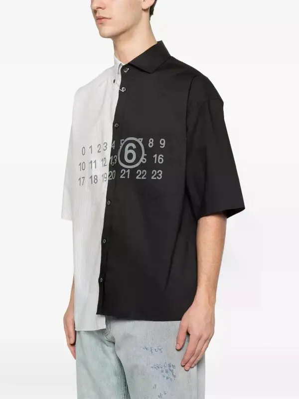 MAISON MARGIELA Striped Panelled Shirt