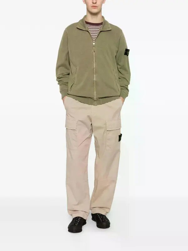 Stone Island Zip Pocket Sweatshirt