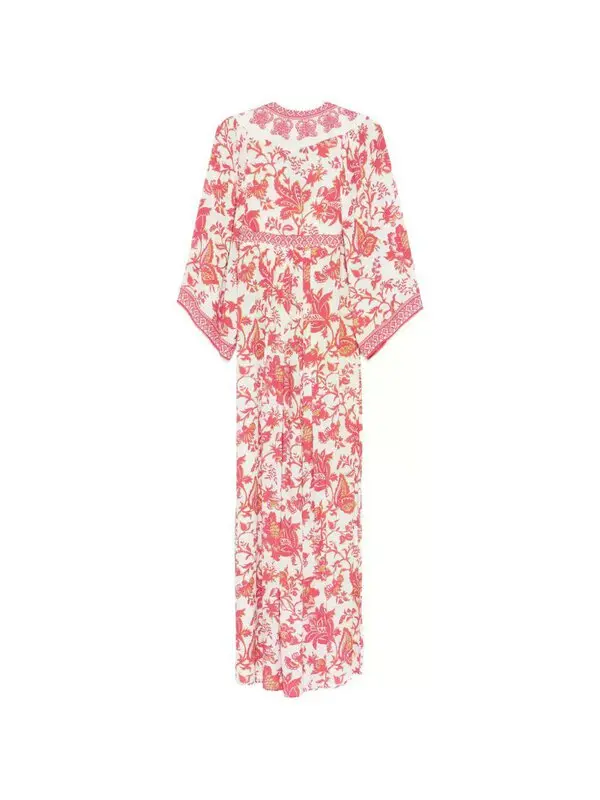 Etro Floral V-neck Dress - Pink