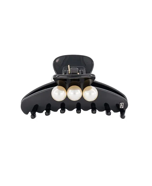 Alexandre De Paris Pearl Claw Clip - Black