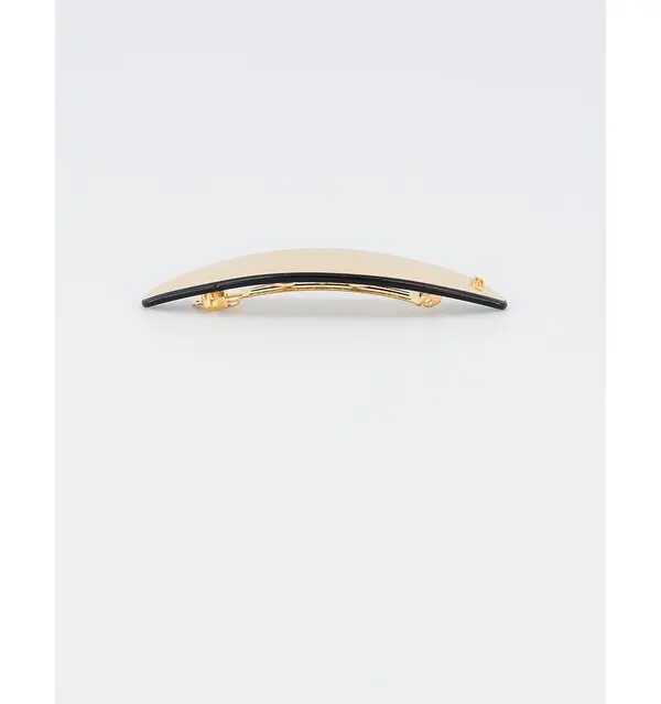 Alexandre De Paris Panama Acetate Barrette - Beige