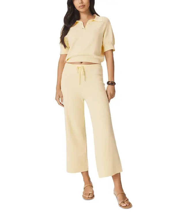 Splendid Christa Polo Short Sleeve Sweater