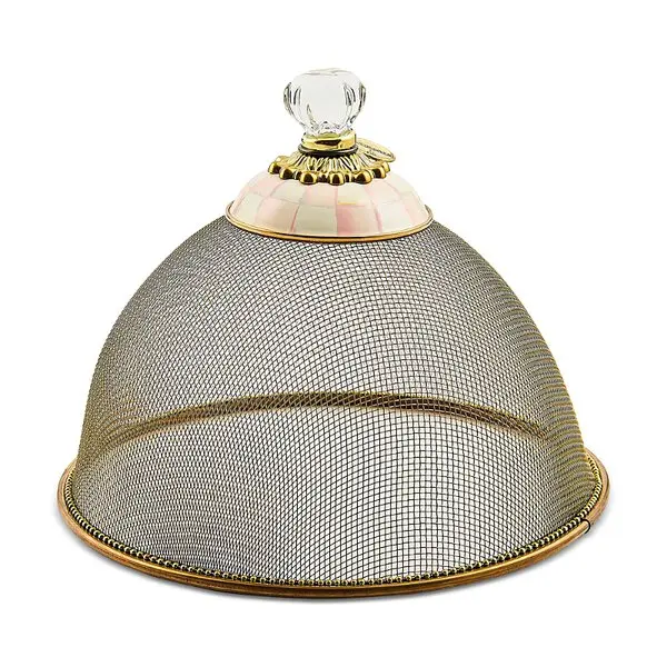 MACKENZIE-CHILDS Check Small Mesh Dome - Rosy