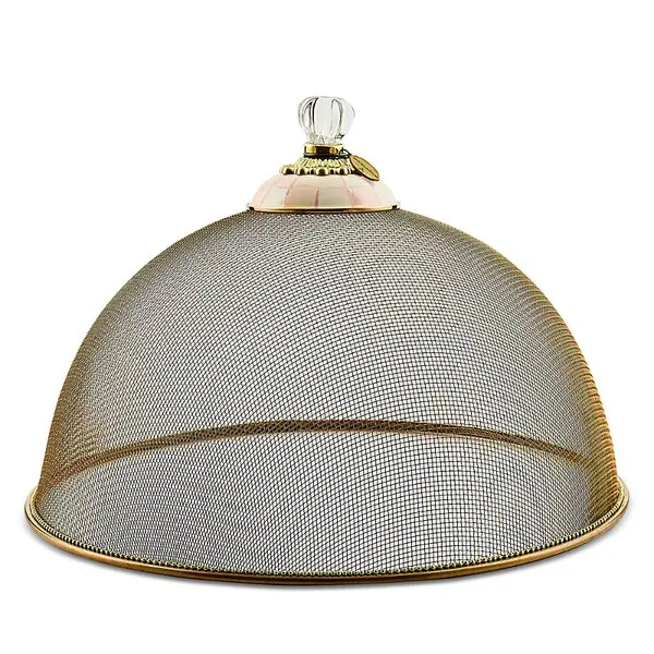 MACKENZIE-CHILDS Check Large Mesh Dome - Rosy