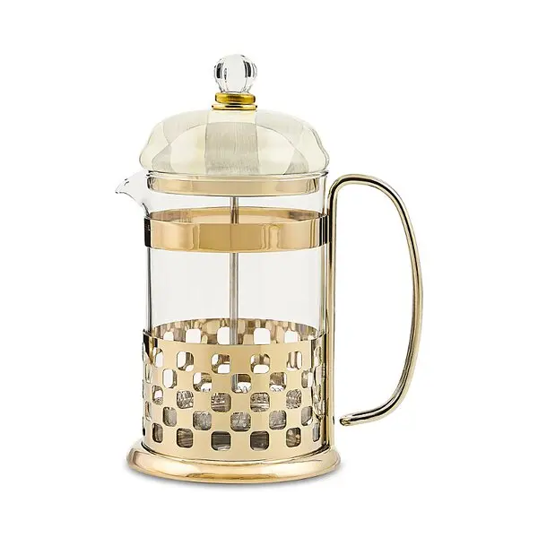 MACKENZIE-CHILDS Check French Press - Sterling