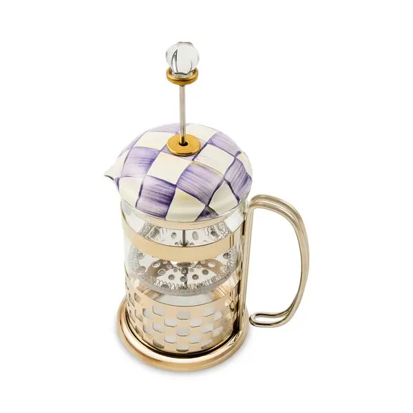 MACKENZIE-CHILDS Check French Press - Violet