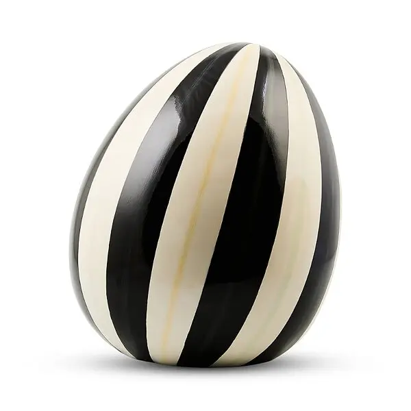 MACKENZIE-CHILDS Stripe Medium Egg - Courtly Stripe