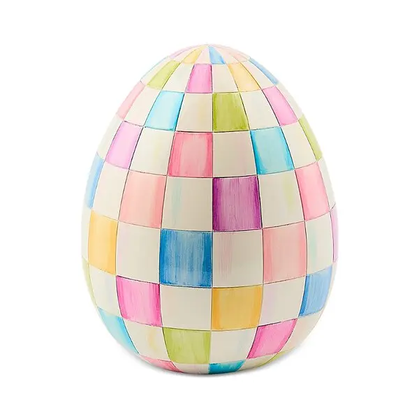 MACKENZIE-CHILDS Stripe Medium Egg - Frolic Spring