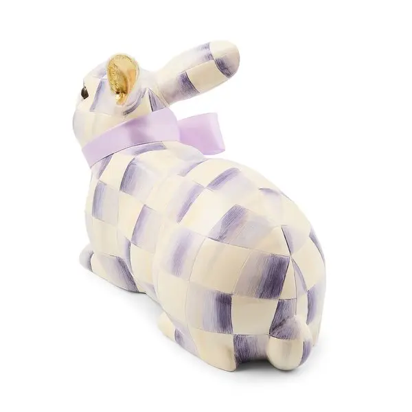 MACKENZIE-CHILDS Check Resting Bunny Figure