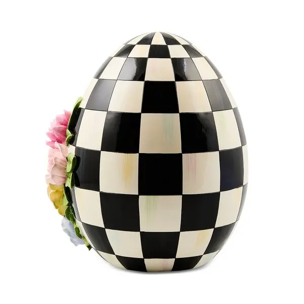 MACKENZIE-CHILDS Spring Floral Tabletop Egg
