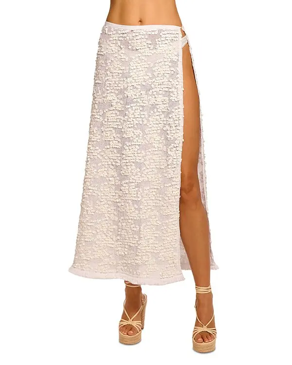 Ramy Brook Lucille Cover Up Skirt - White Pailelette