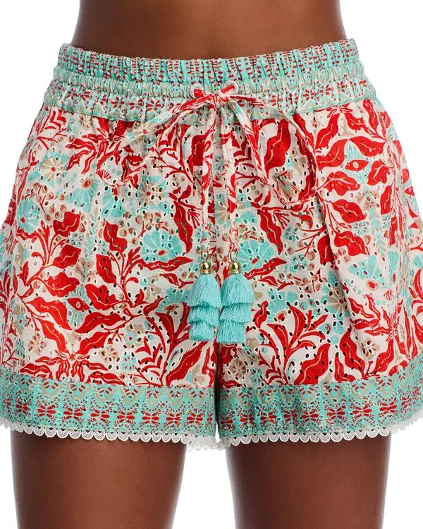 Ramy Brook Printed Cotton Shorts