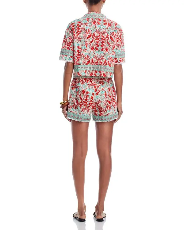 Ramy Brook Printed Cotton Shorts