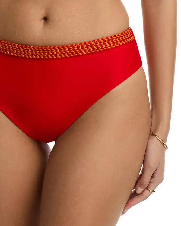 Ramy Brook Peggy Bikini Bottom - Flame