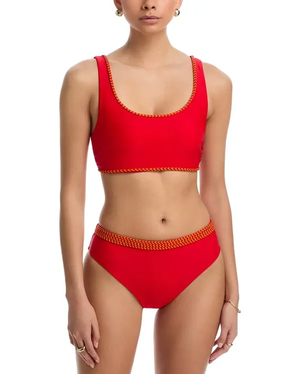 Ramy Brook Peggy Bikini Bottom - Flame