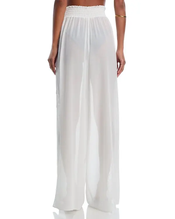 Ramy Brook Lace Athena Cover Up Pants - White