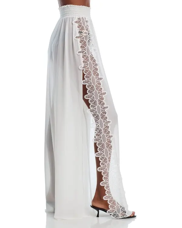 Ramy Brook Lace Athena Cover Up Pants - White