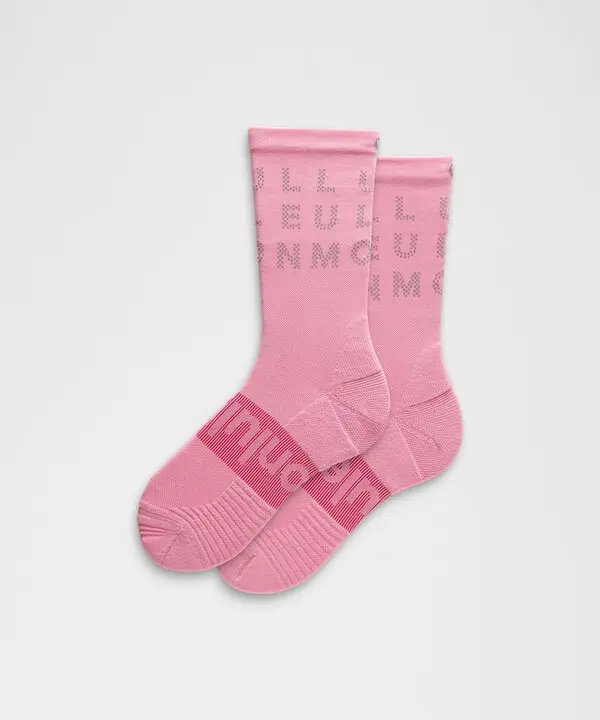 Lululemon Power Stride Crew Socks - Candy Cloud