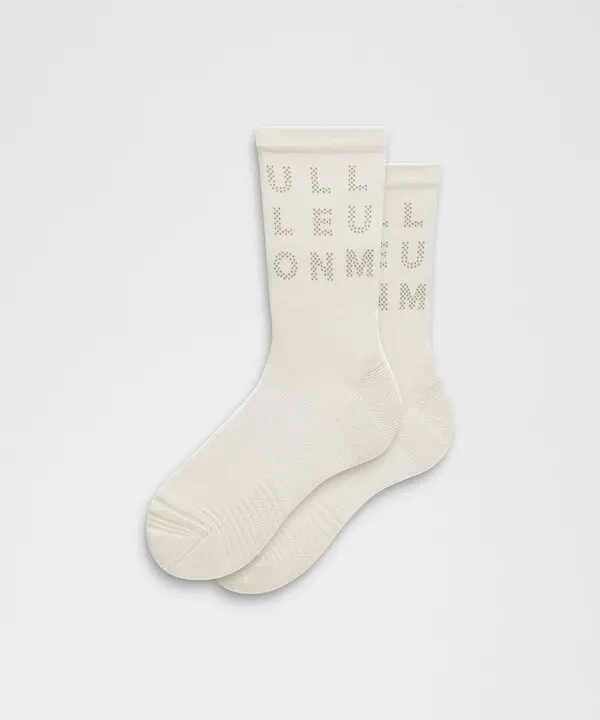 Lululemon Power Stride Crew Socks - Light Ivory