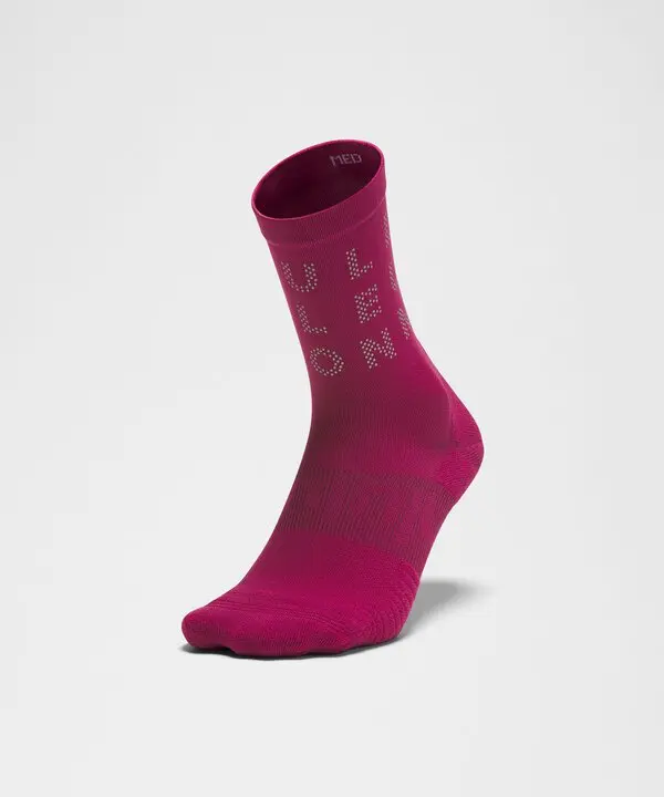 Lululemon Power Stride Crew Socks - Raspberry Rave