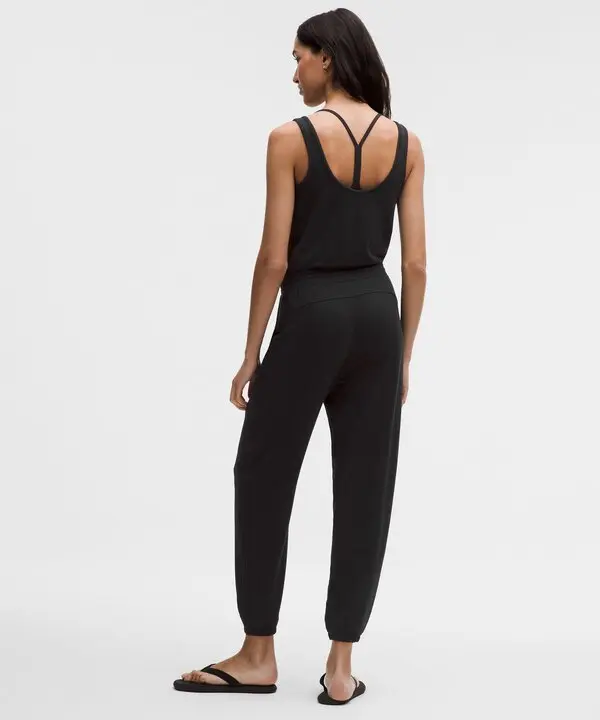 Lululemon Becalm Cinch-waist Jumpsuit - Black