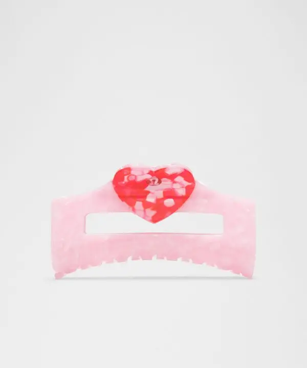 Lululemon Extra Large Claw Hair Clip - Blush Blend/oxford Red