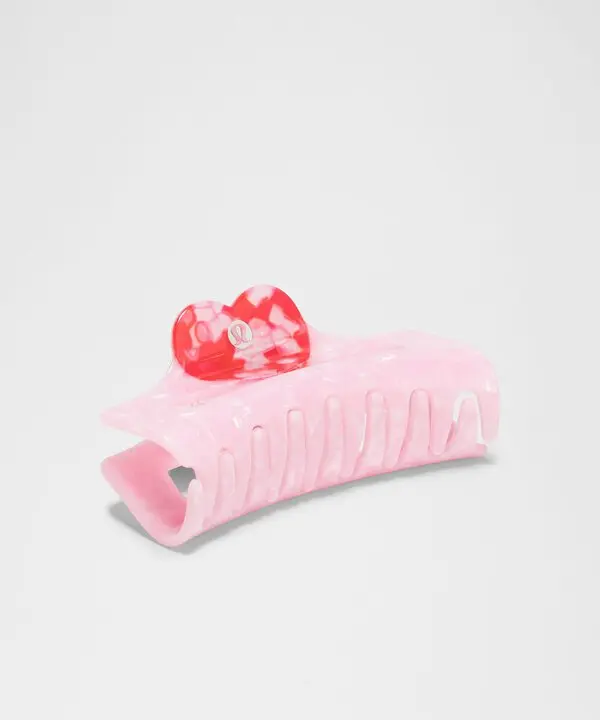 Lululemon Extra Large Claw Hair Clip - Blush Blend/oxford Red