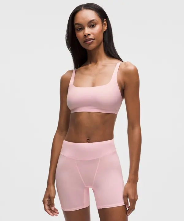 Lululemon Wundermost Ultra-soft Nulu Scoop-neck Bralette - Pink Pearl