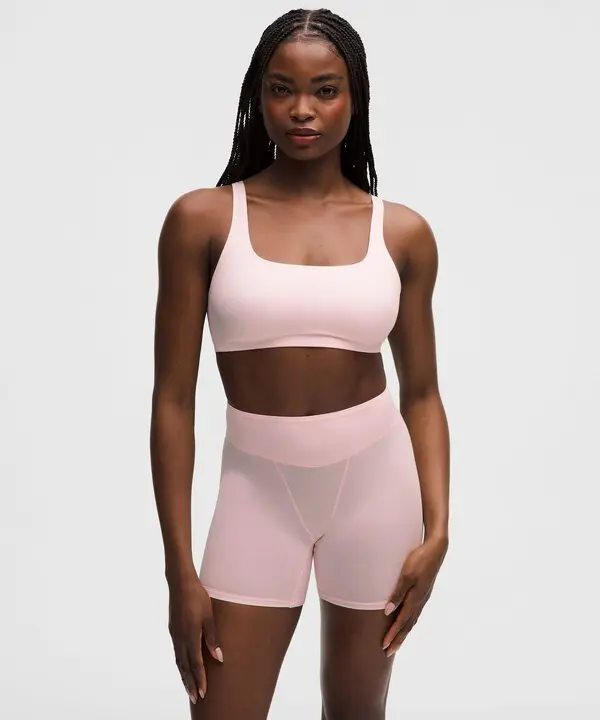 Lululemon Wundermost Ultra-soft Nulu Scoop-neck Bralette - Pink Pearl