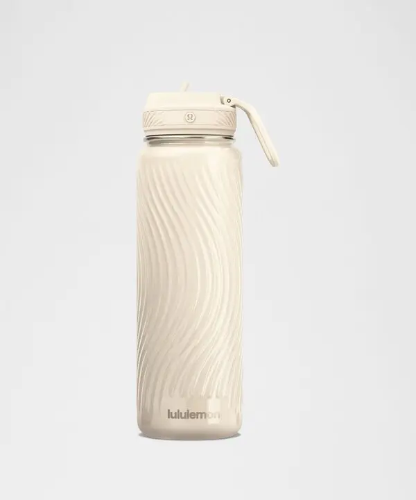 Lululemon Back To Life Sport Bottle 24oz Straw Lid - Breakfast Tea